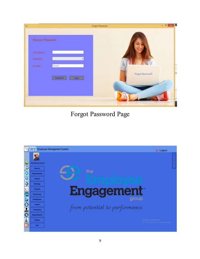 Employee management system report | DOCX