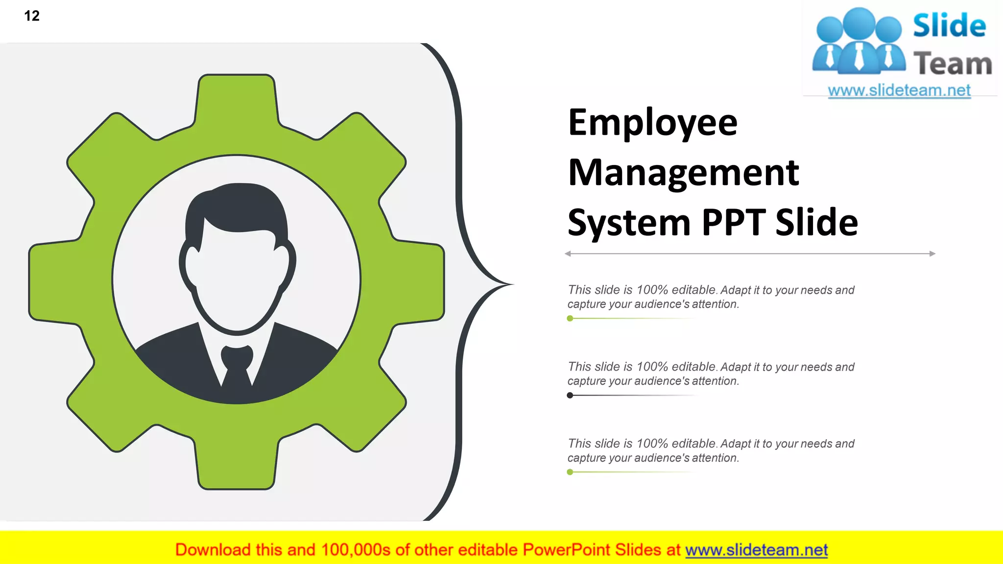 Employee Management System Training Administration Personal Data Management Ppt
