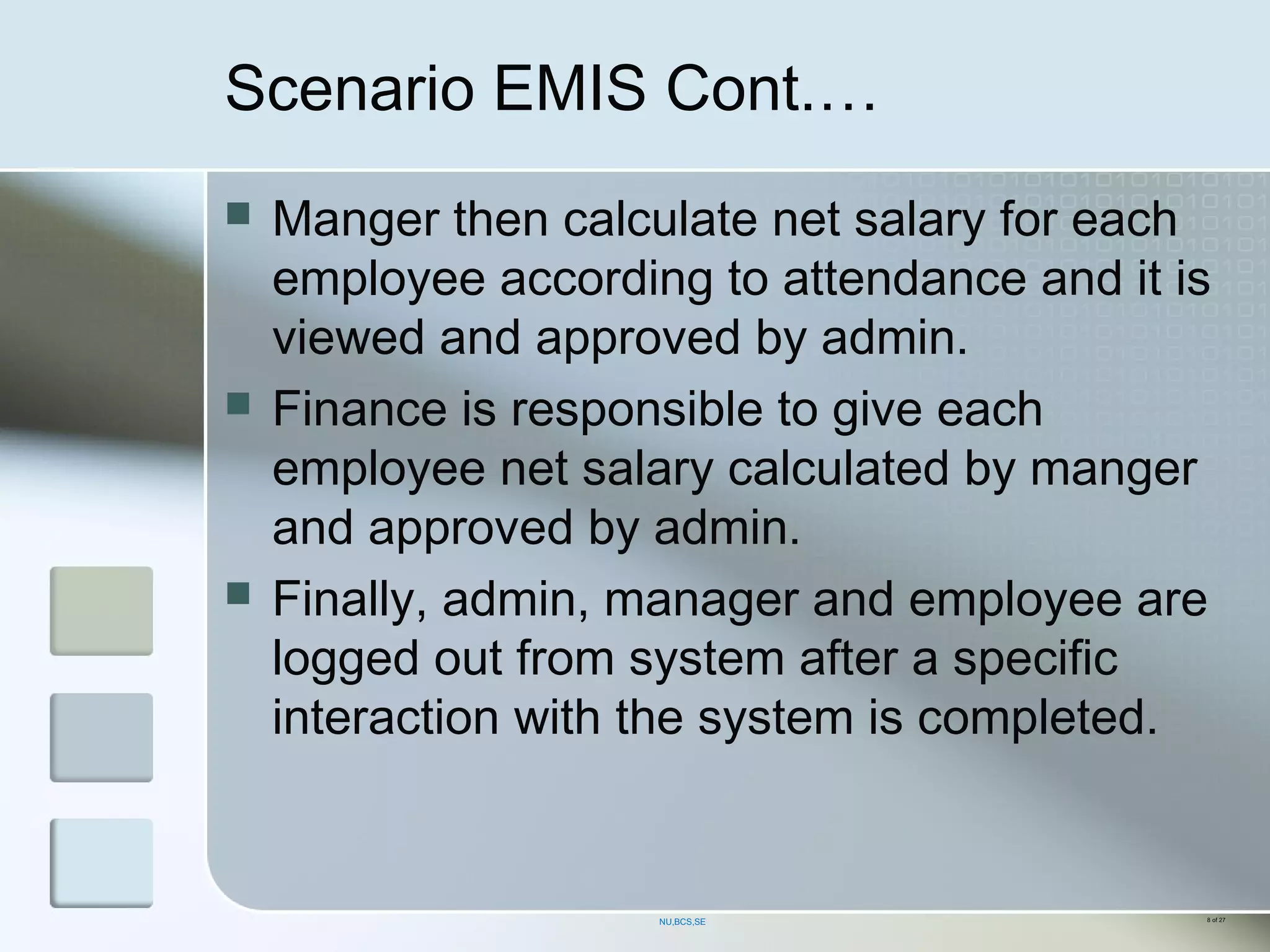 Employee management system uml | PPT