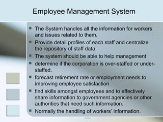 Employee management system uml | PPT