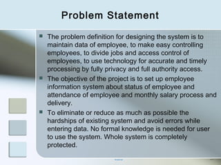 Employee management system uml | PPT