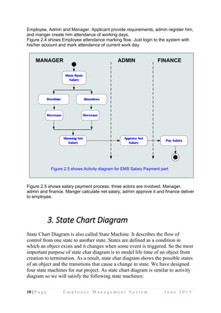 Employee Management System UML Diagrams Use Case Diagram, Activity ...