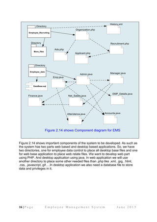 Employee Management System UML Diagrams Use Case Diagram, Activity ...