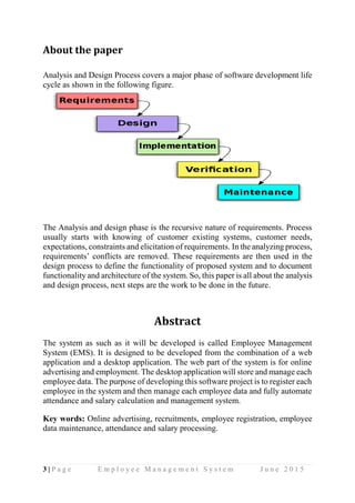 Employee Management System UML Diagrams Use Case Diagram, Activity ...