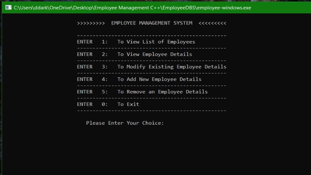 Employee Management System using c++ ppt.pptx | Operating Systems | Computer Software and ...