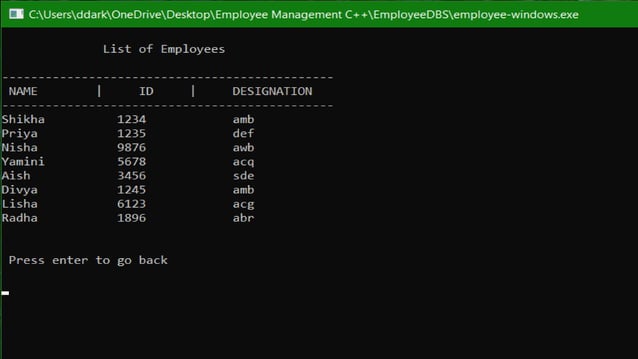 Employee Management System using c++ ppt.pptx | Operating Systems | Computer Software and ...