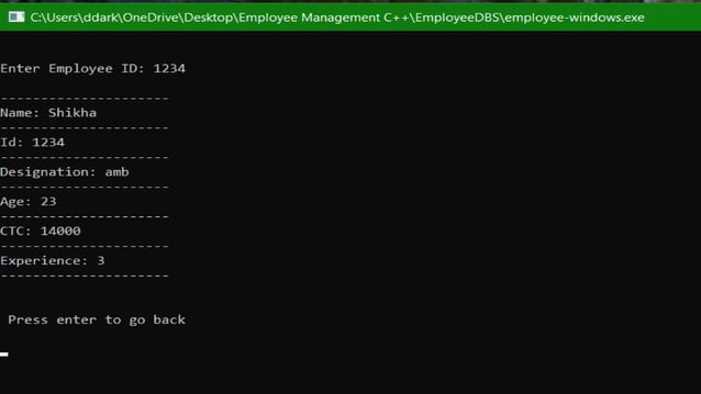 Employee Management System using c++ ppt.pptx | Operating Systems | Computer Software and ...