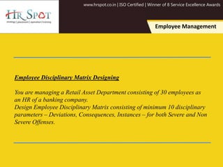 EMPLOYEE MANAGEMENT V9.0.pptx | Human Resources | Business