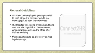 Employee marriage gift policy | PPTX