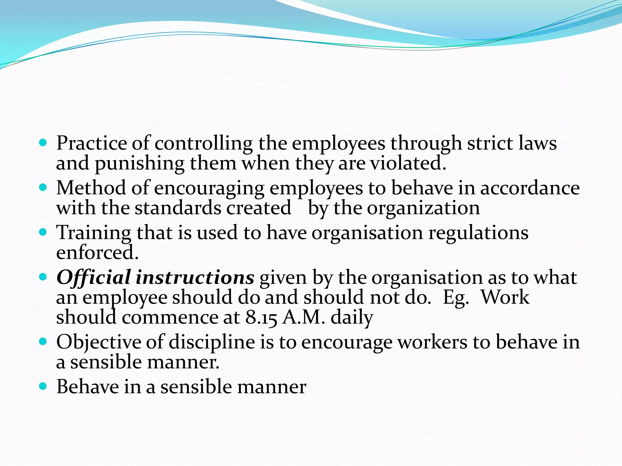 Employee misconduct and discipline | PPTX