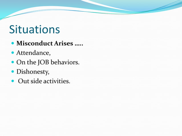 Employee misconduct and discipline | PPTX