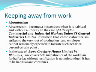 Employee misconduct and discipline | PPTX