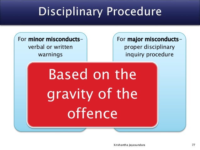 Employee Misconduct And Disciplinary Procedure – CCQHXN