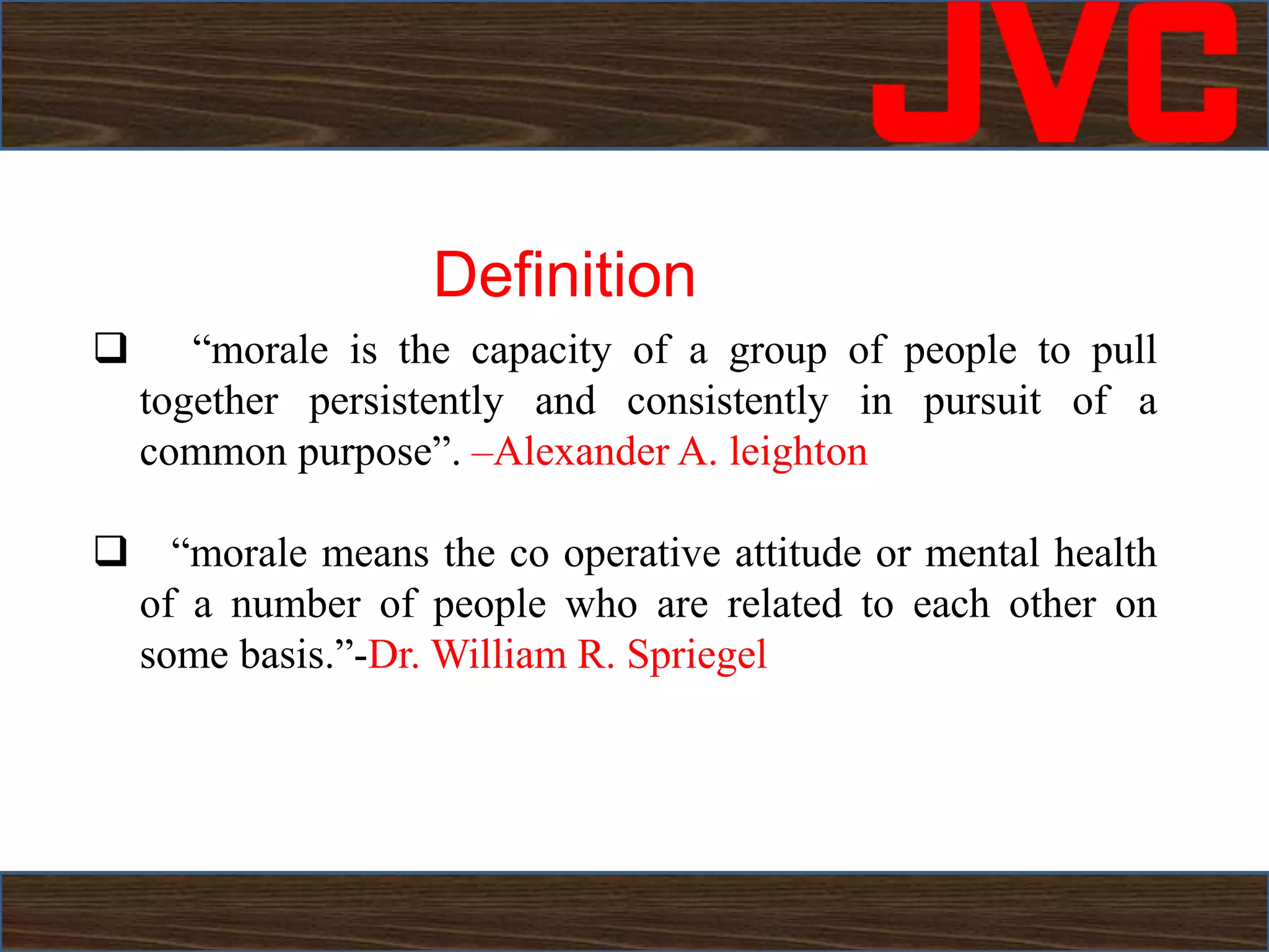 Employee morale PPT | PPTX