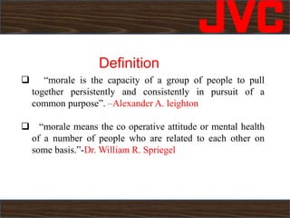 Employee morale PPT | PPTX