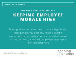Keeping Employee Morale High | PPT