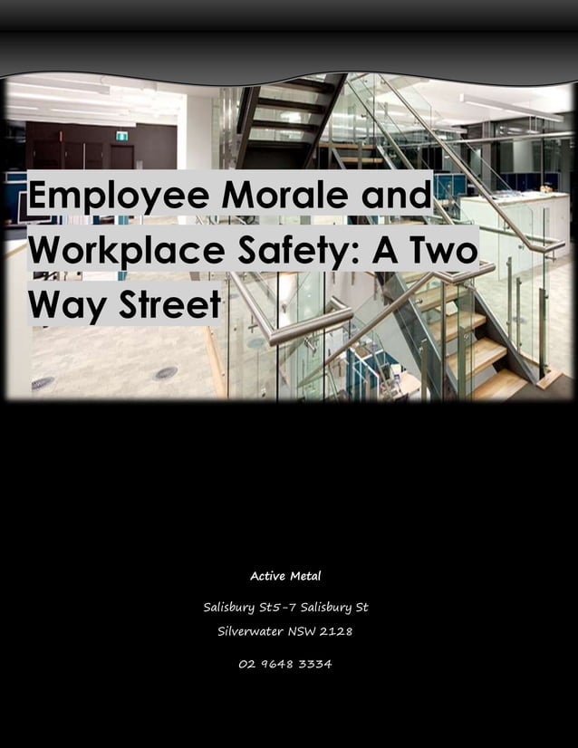 Employee Morale and Workplace Safety: A Two Way Street | DOCX ...
