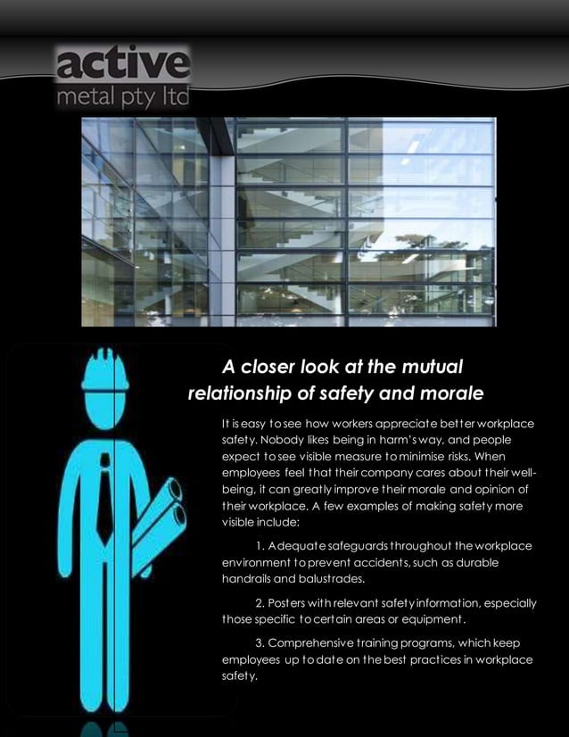 Employee Morale and Workplace Safety: A Two Way Street | DOCX ...