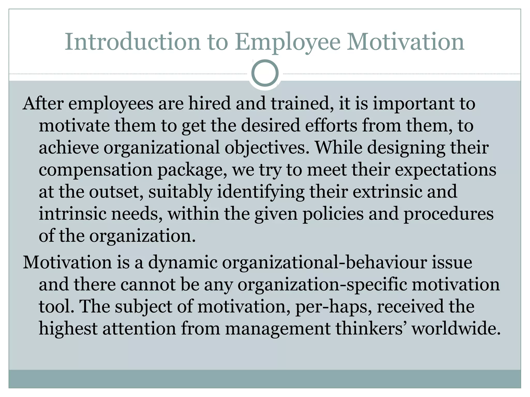 Employee motivation | PPT