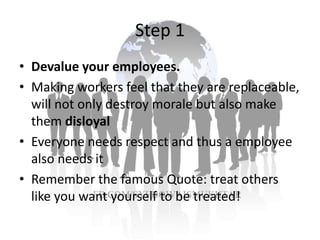 Employee Motivation : How to kill a employee's morale in 5 steps! - By ...