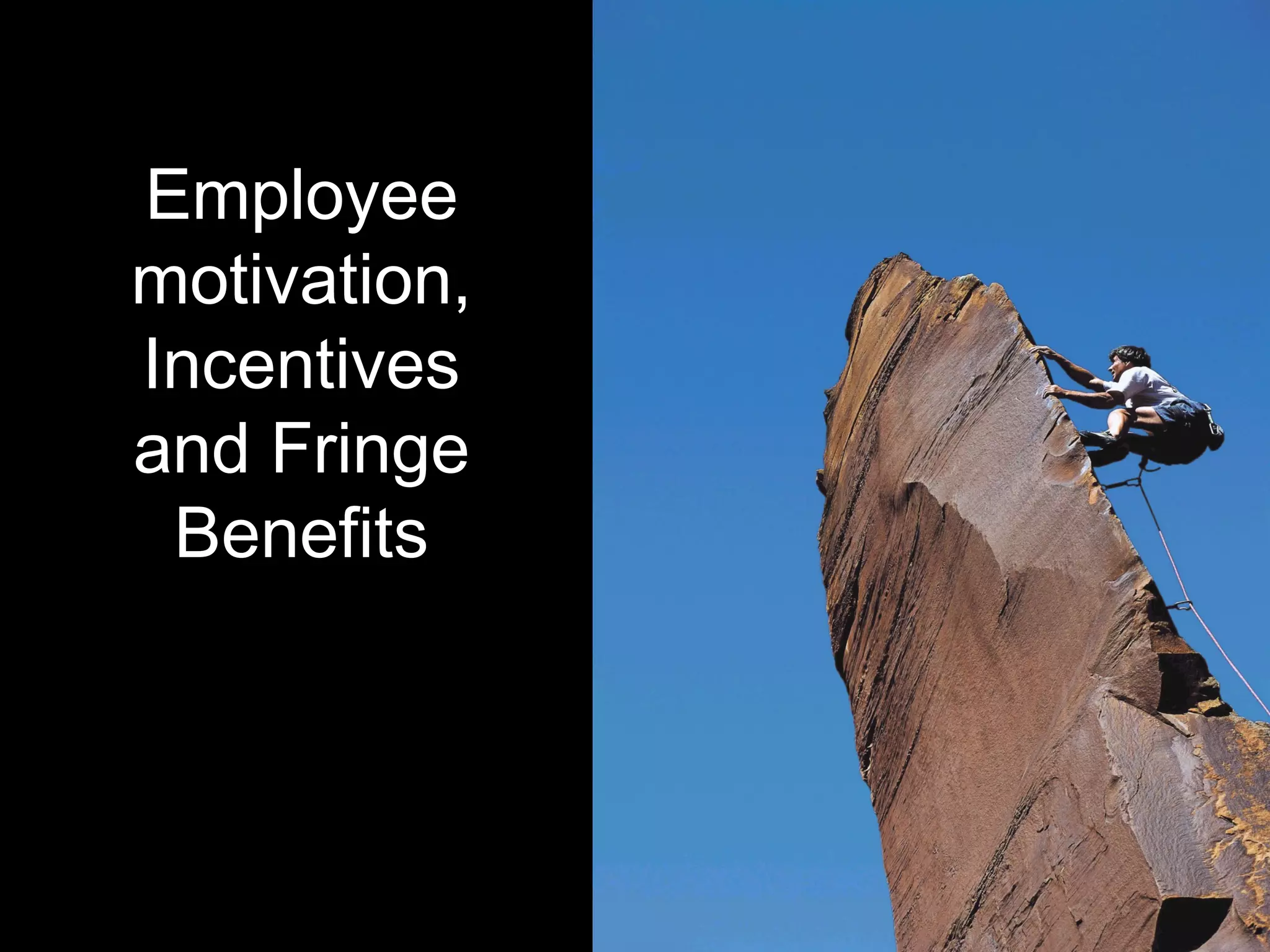 Employee motivation,incentives and fringe benefits | PPT