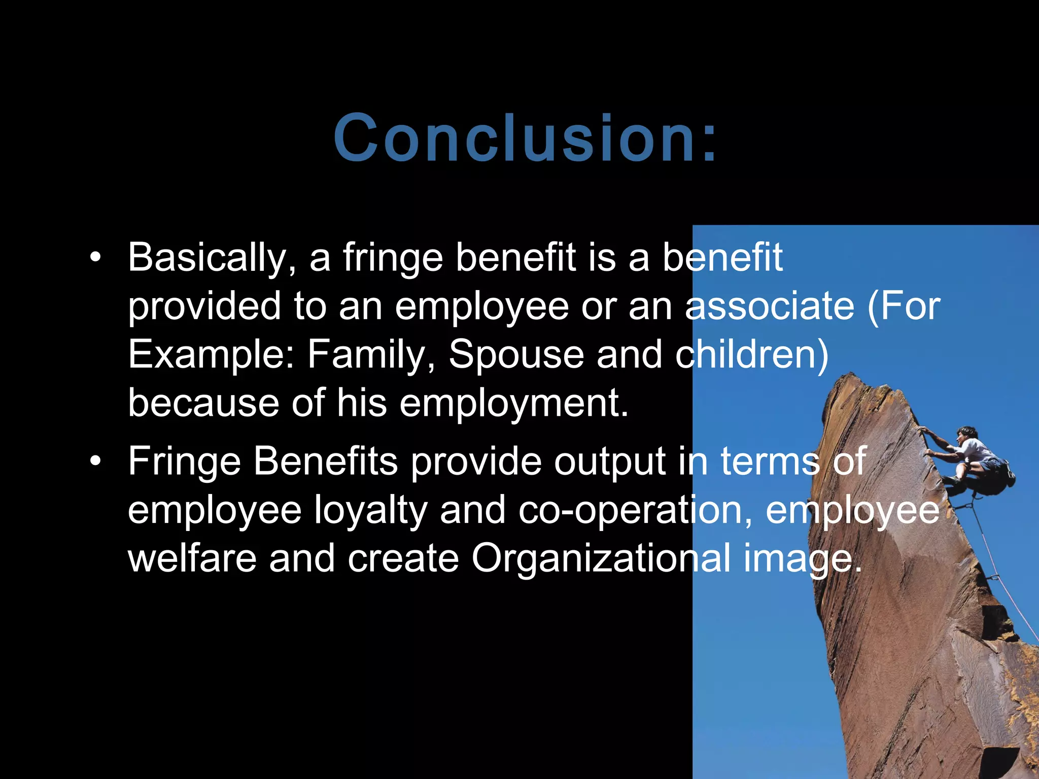 Employee motivation,incentives and fringe benefits | PPT