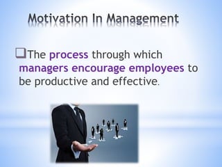 Employee motivation management | PPTX