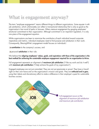 Employe Engagement Research Update by BlessingWhite | PDF