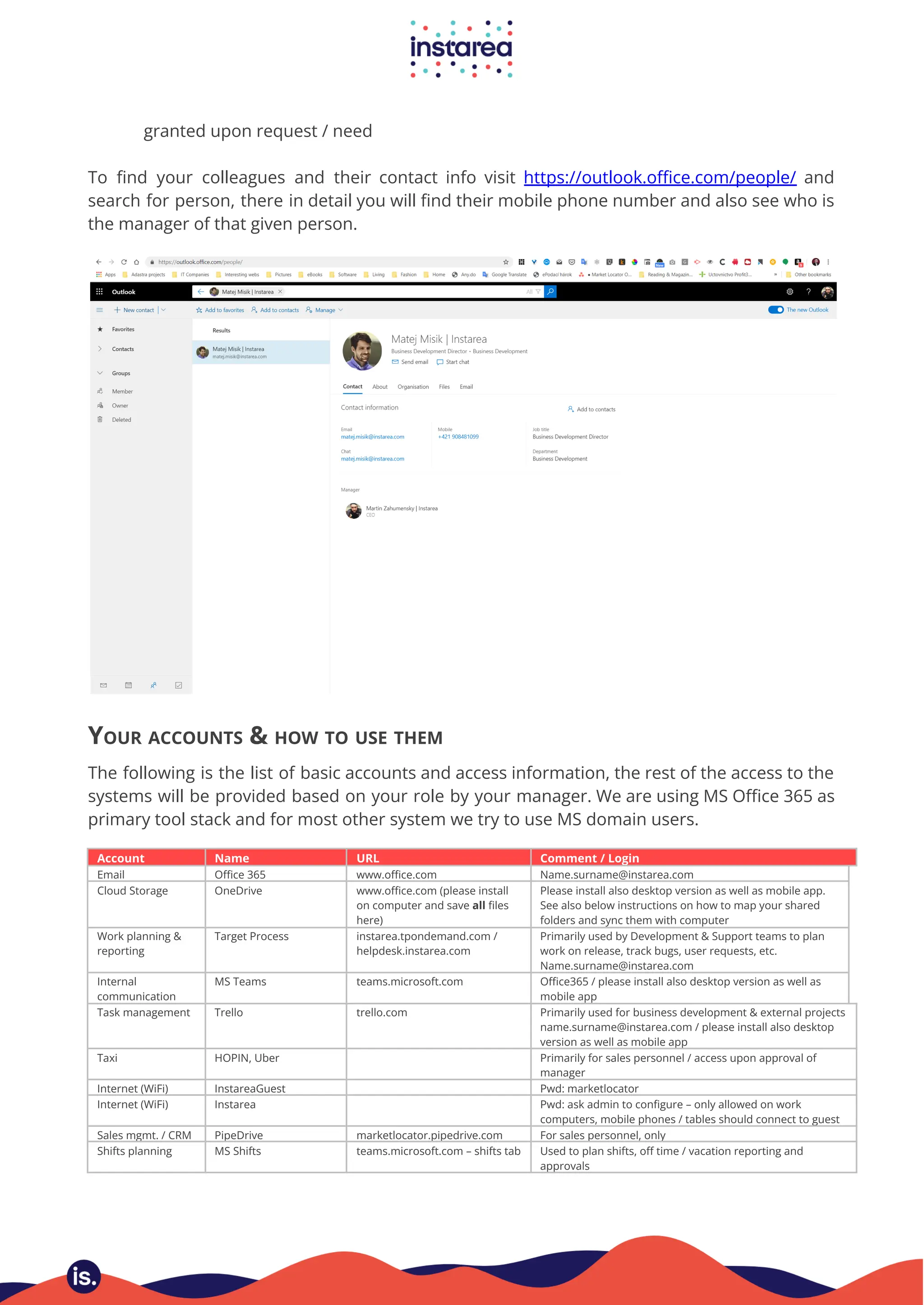 Employee Onboarding welcome letter Instarea 2019 | PDF
