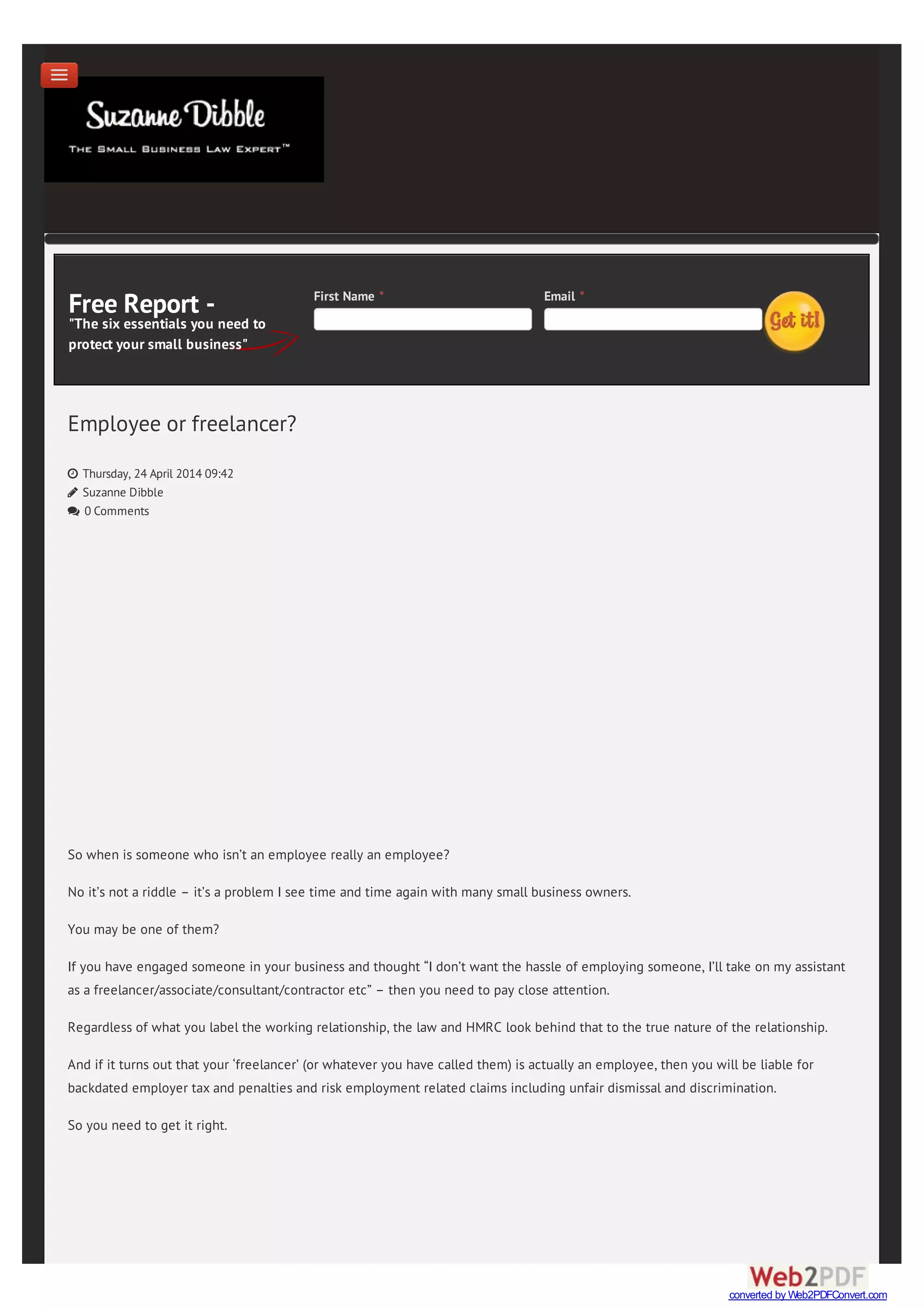 Employee or freelancer? | PDF