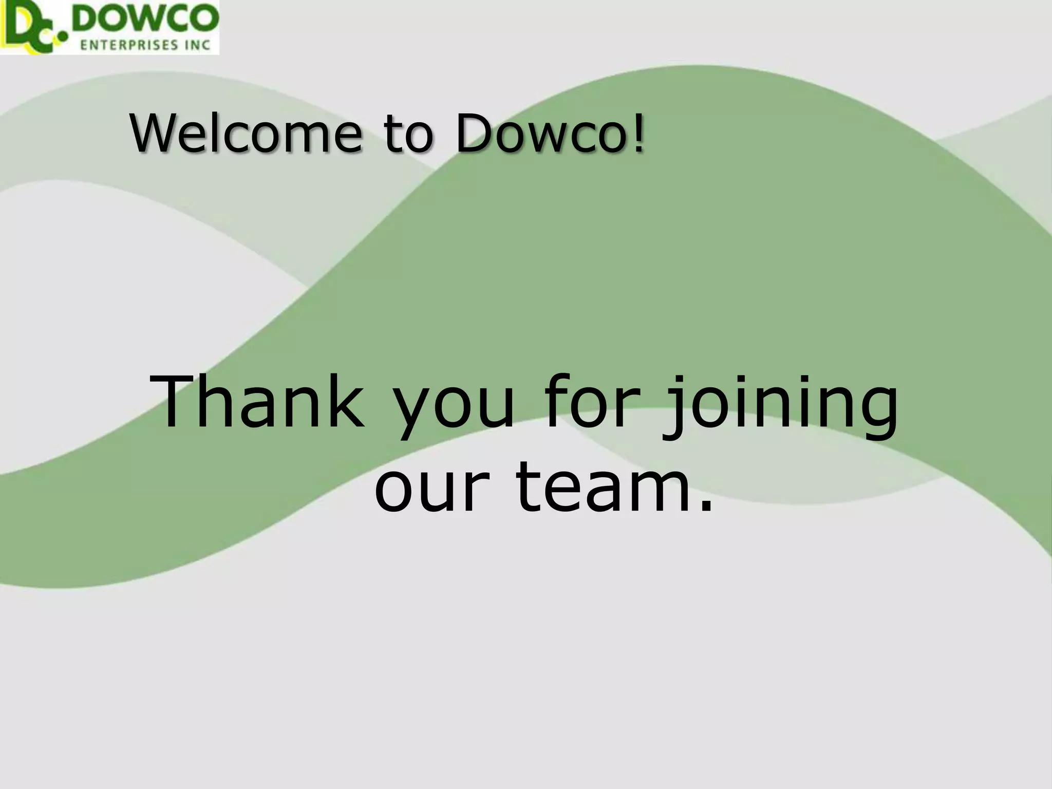 Dowco Employee Orientation 2017 | PPT