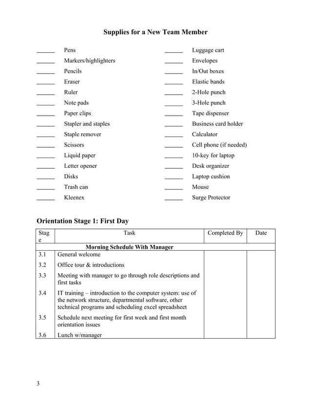 Employee Orientation Manual | DOC | Email | Internet