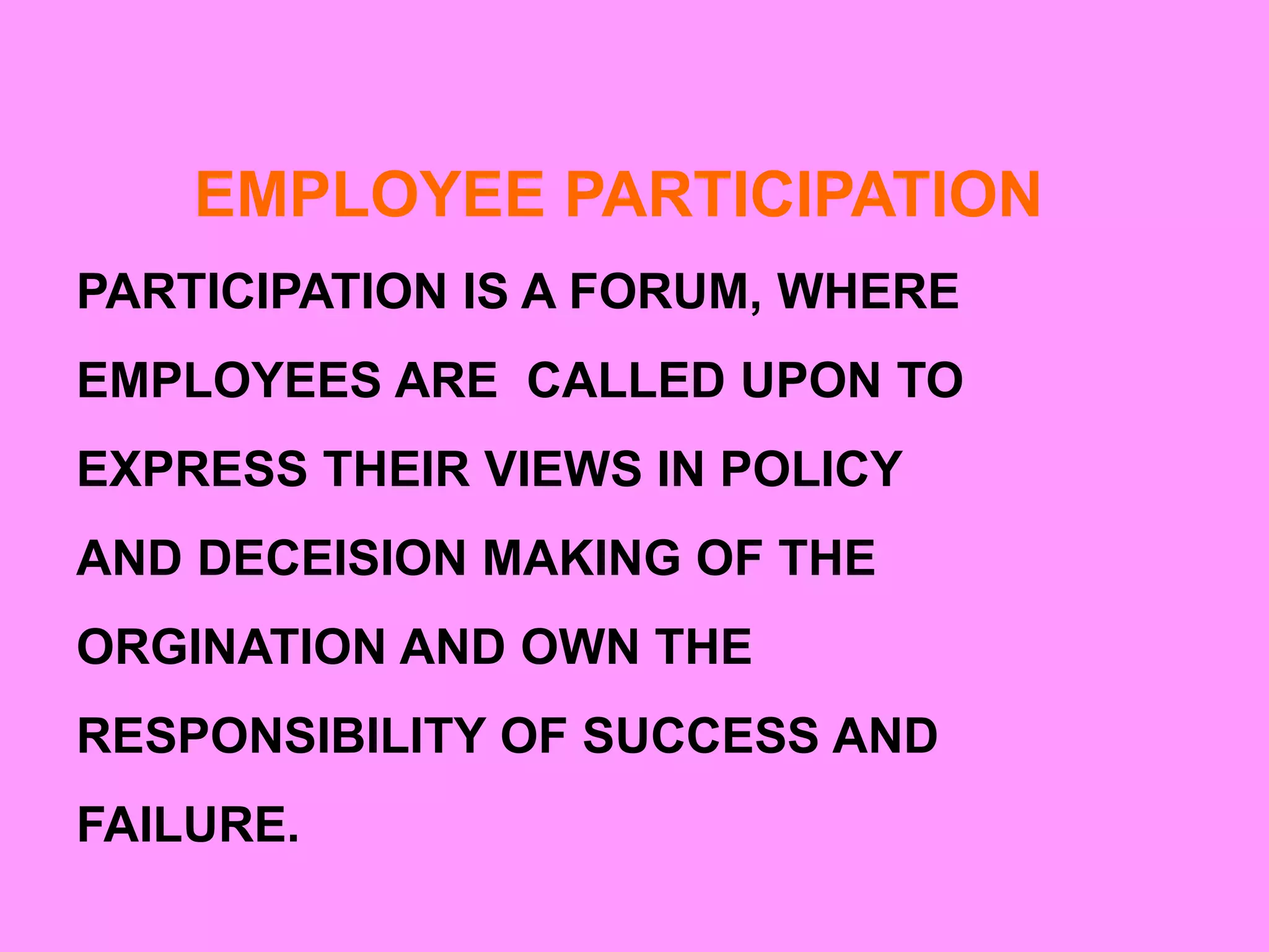 Employee participation | PPT