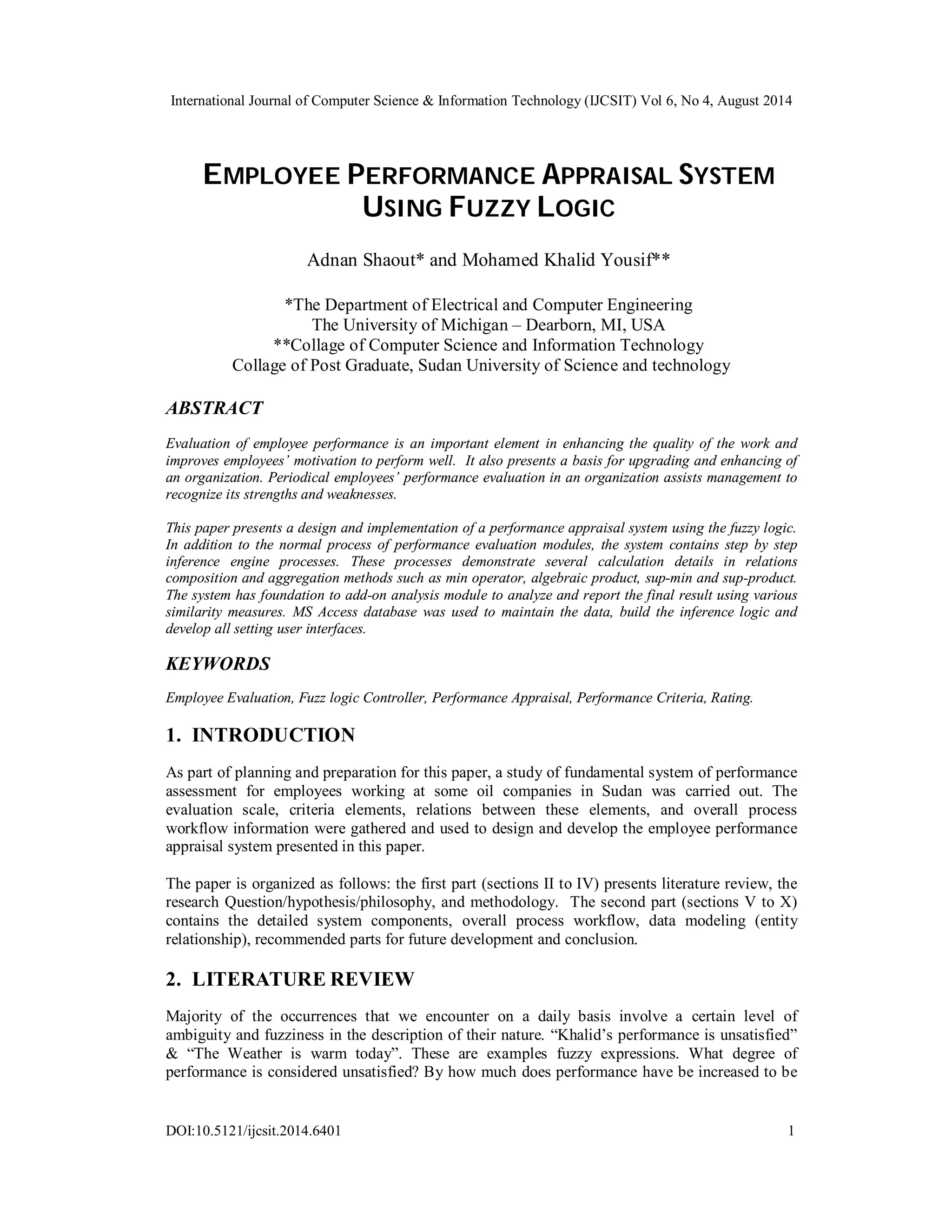 Employee performance appraisal system | PDF