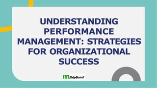 Employee Performance Management in Human Resource Management | PPTX ...
