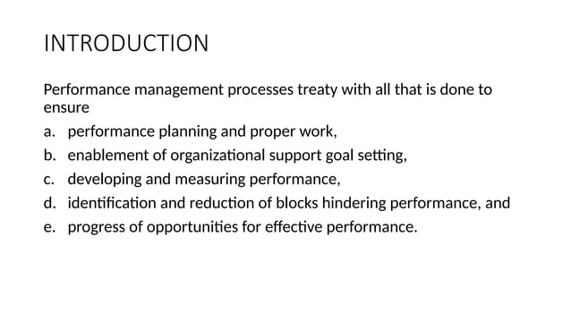 Performance Management for employees with company and policies | PPTX