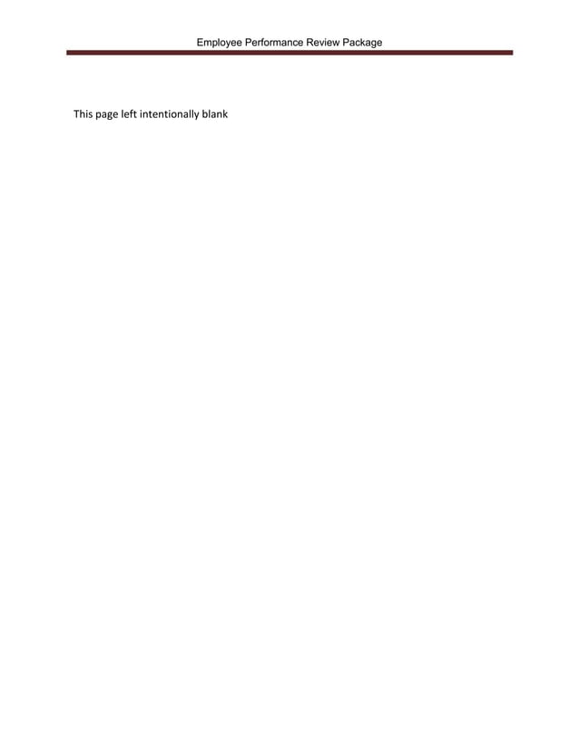 Employee performance review_package | PDF