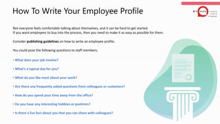 Employee Profiles: Improve Your Employer Brand | PDF