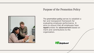 Employee Promotion Policy, What is Promotion | PPTX