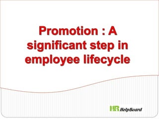 Employee promotion policy | PPTX