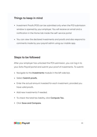 ZOHO Payroll guide | PDF