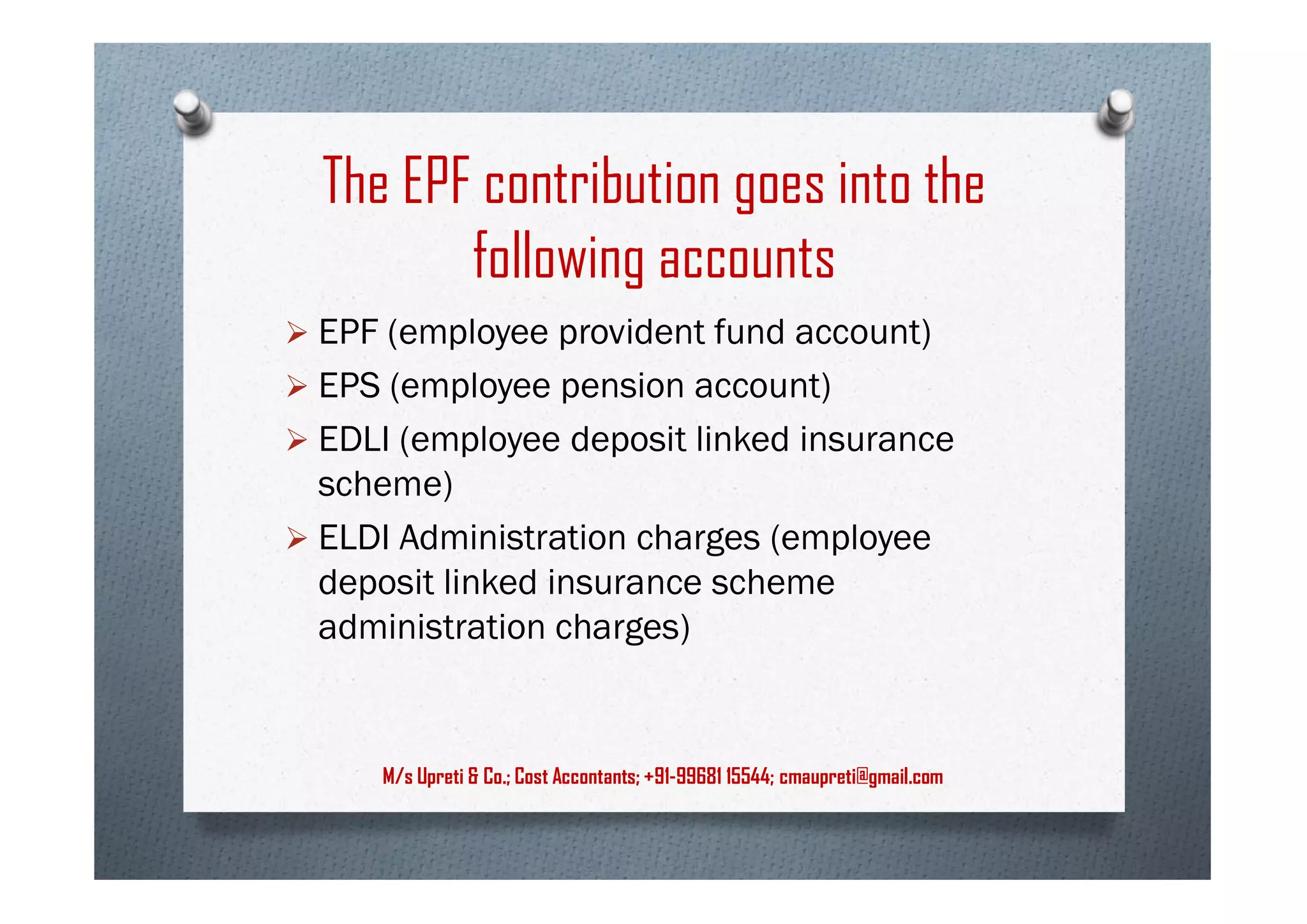 Employee provident fund and miscellaneous act, 1952 | PDF