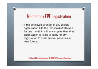 Employee provident fund and miscellaneous act, 1952 | PDF