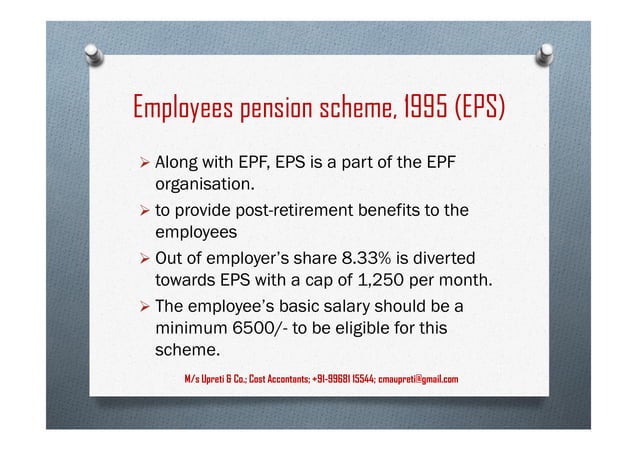 Employee provident fund and miscellaneous act, 1952 | PDF