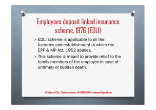 Employee provident fund and miscellaneous act, 1952 | PDF