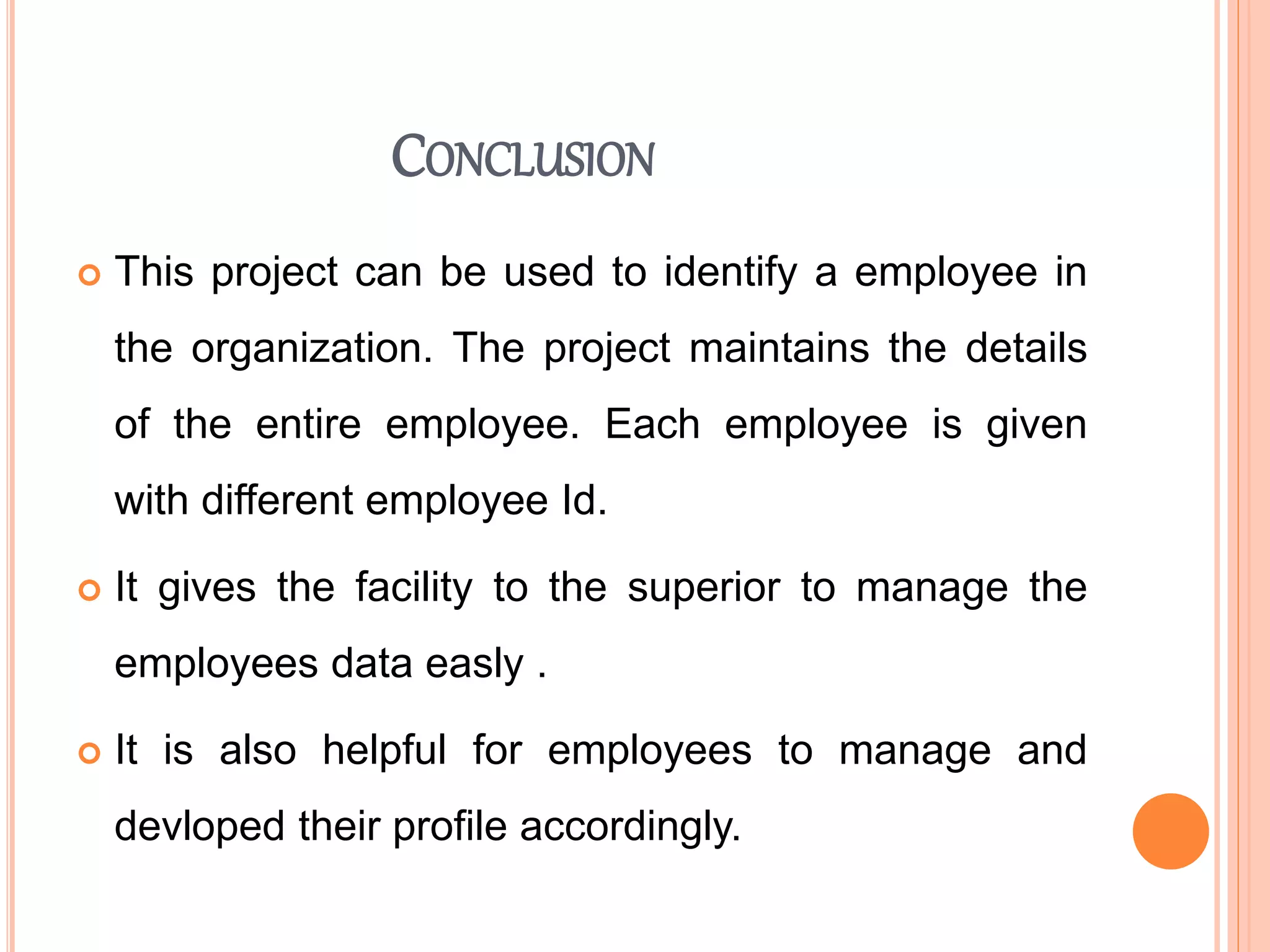 Employee recognition system | PPTX | Computer Software and Applications | Computing