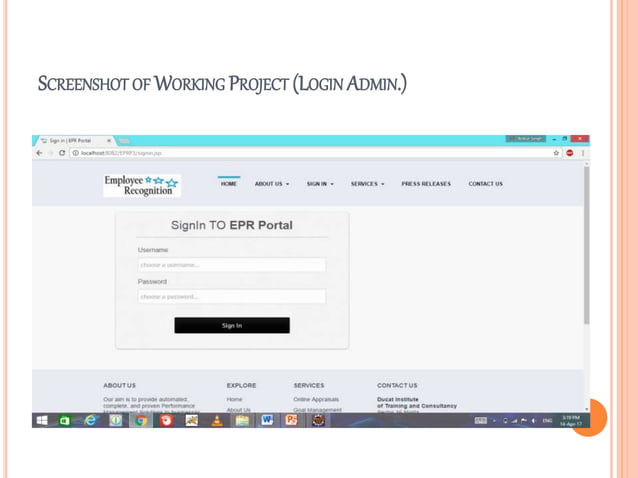 Employee recognition system | PPTX | Computer Software and Applications | Computing
