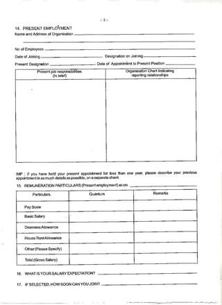 Employee recruitment form | PDF