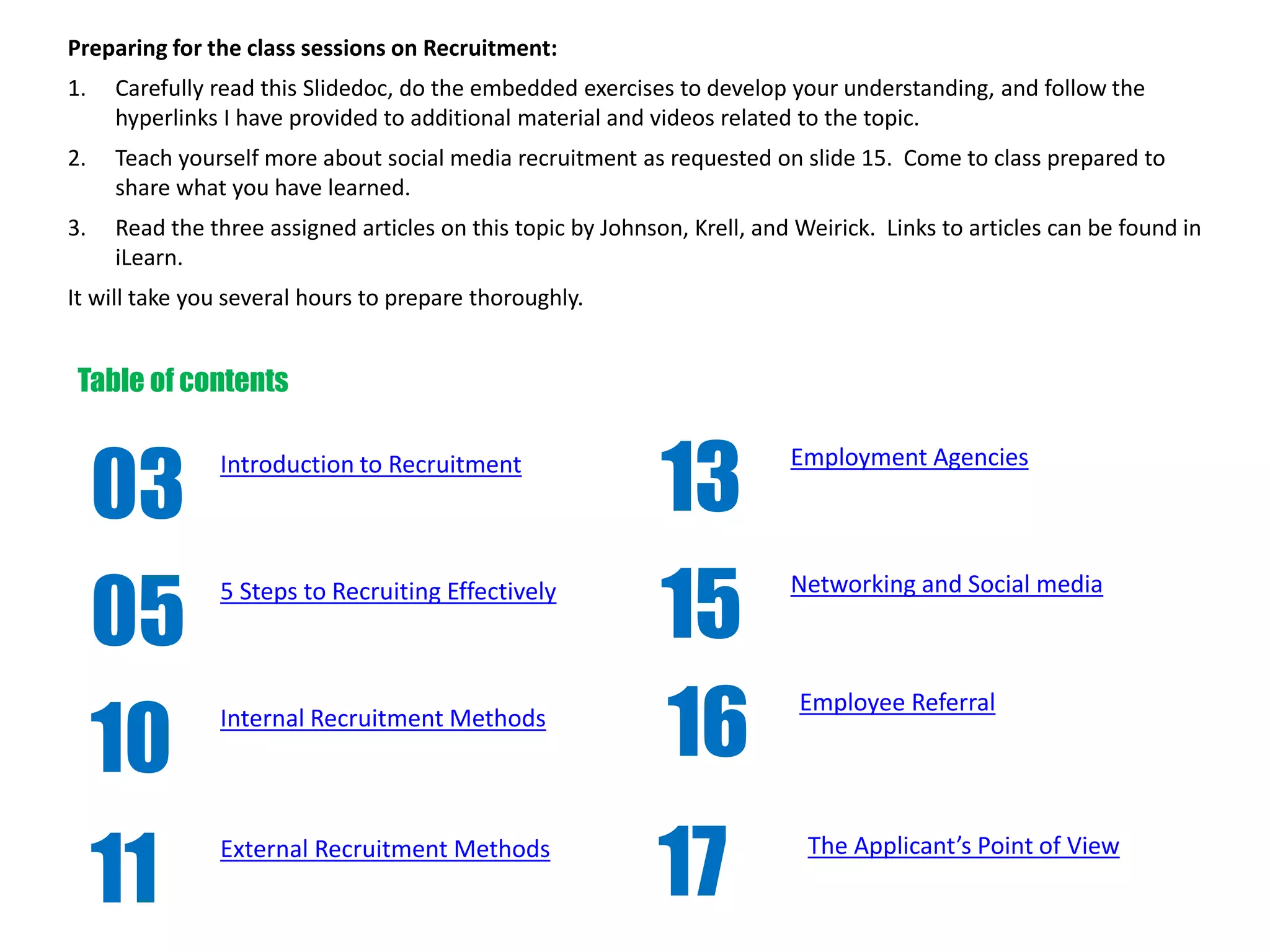 Employee Recruitment Slidedoc | PPT