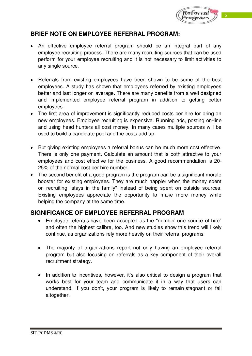 Employee referral program pdf